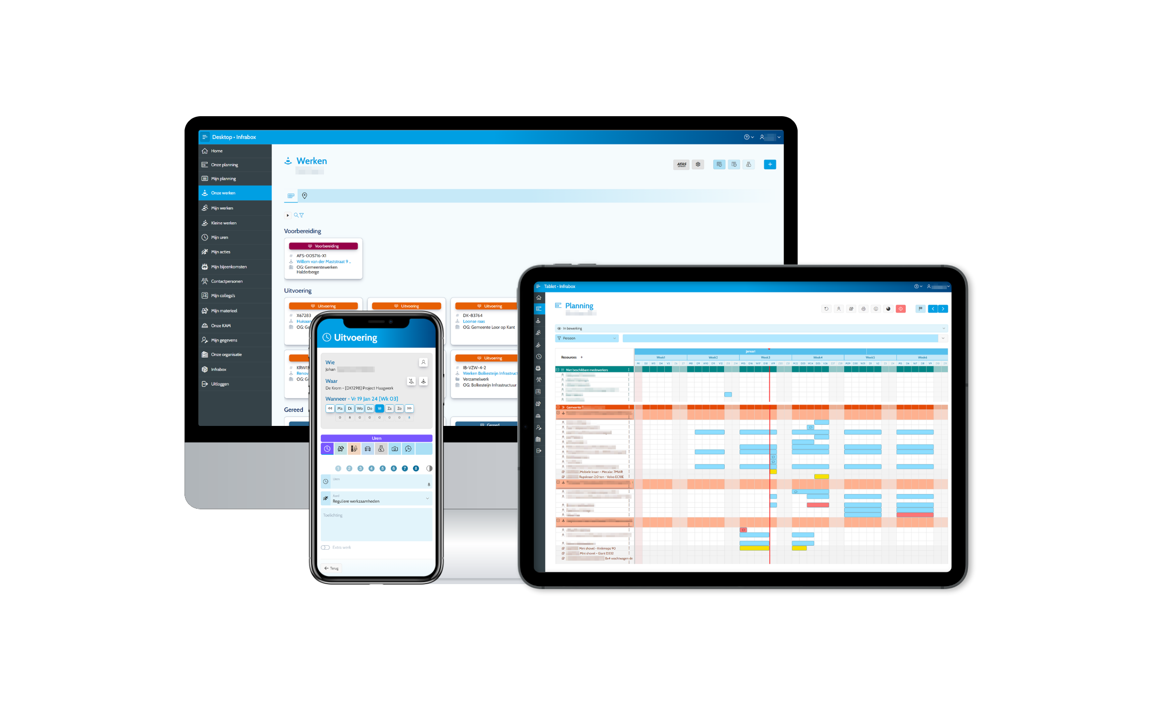 Software GWW infra en groensector - Alles-in-één app - Infrabox